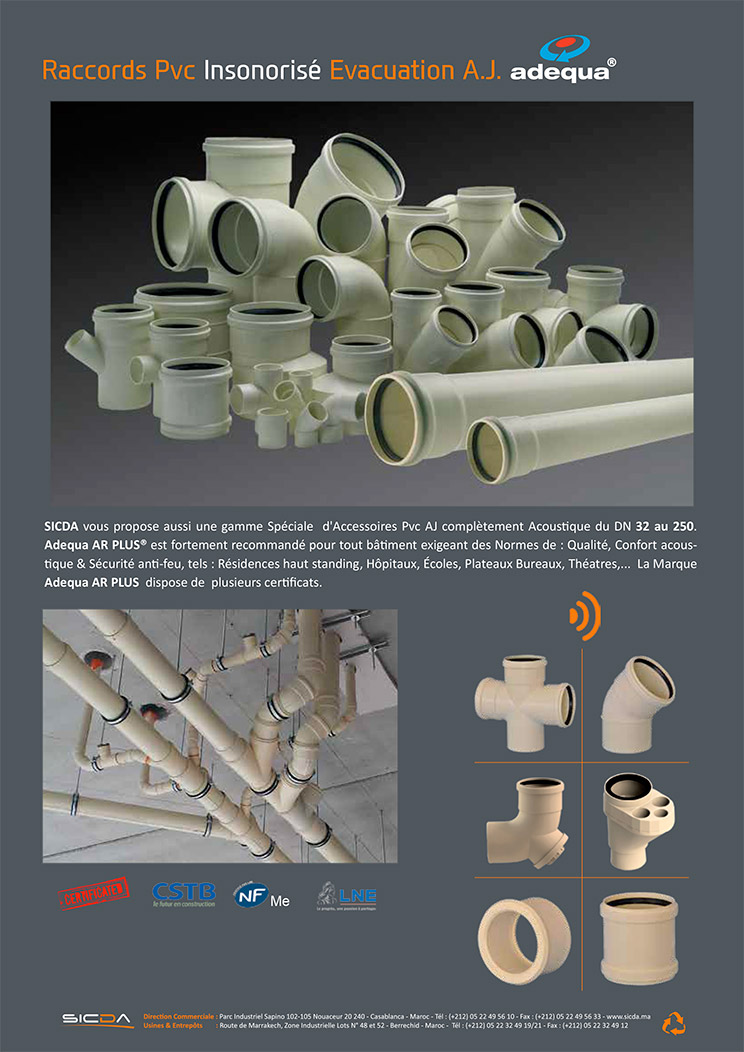 Catalogue Raccord AR Insonorisé Adequa - Sicda